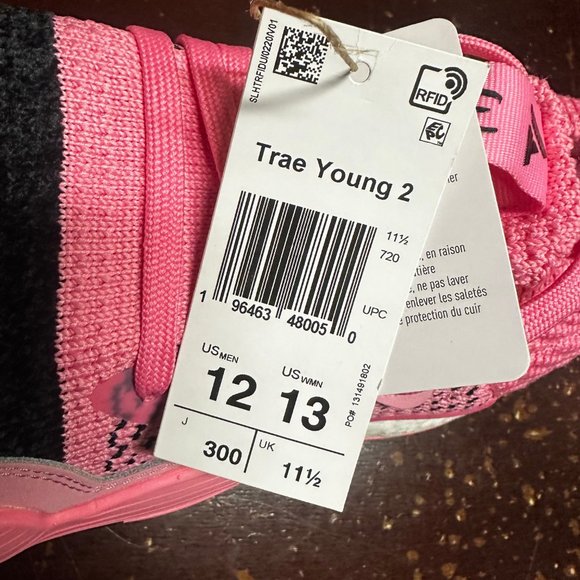 adidas | Shoes | Adidas Mens Pink Trae Young 2 Ie667 Lace Up Athletic ...